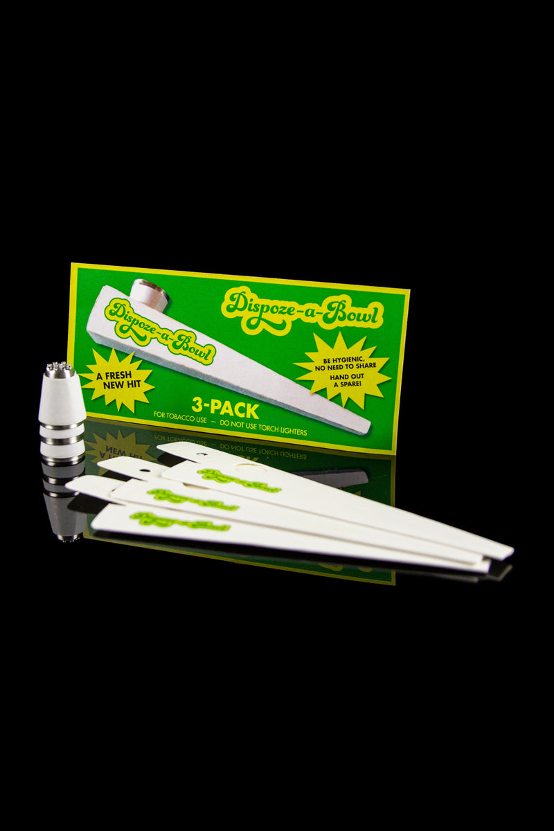 Dispoze-a-Bowl - Pack of 3 Disposable Hand Pipes – fakherstore