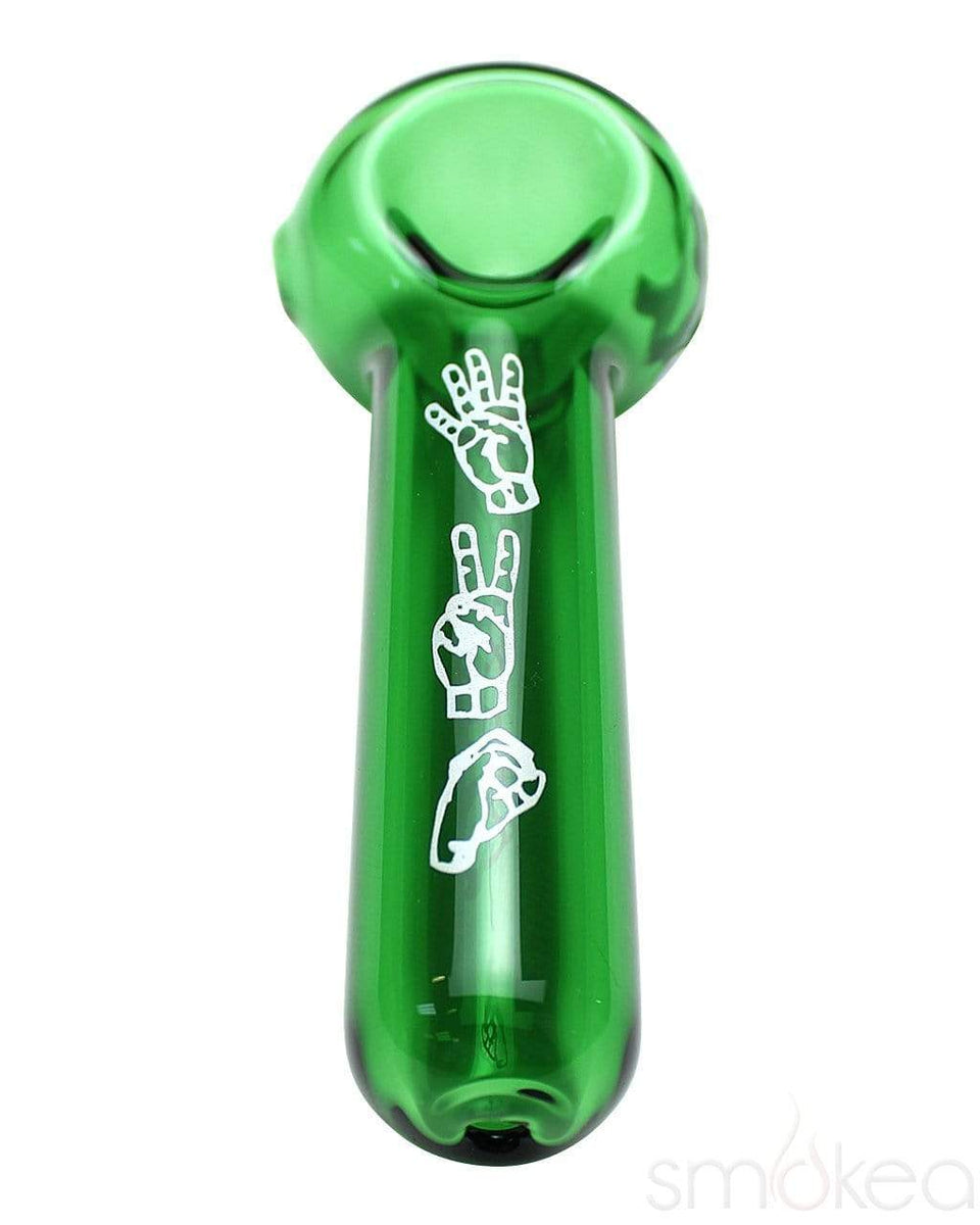 Chameleon Glass Sign Language Hand Pipe – fakherstore